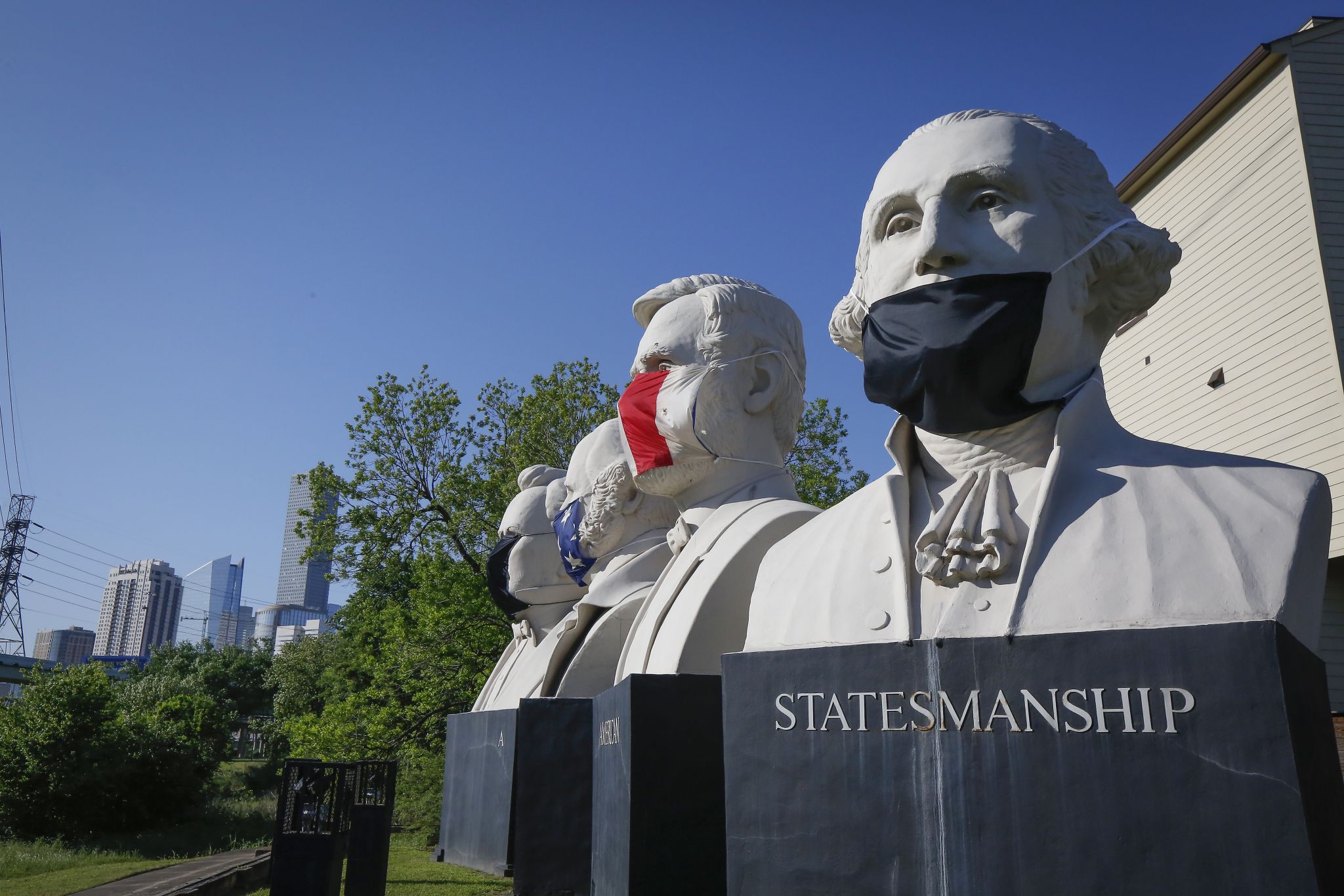 Houston's iconic Mount Rush Hour has a new pandemic-related twist