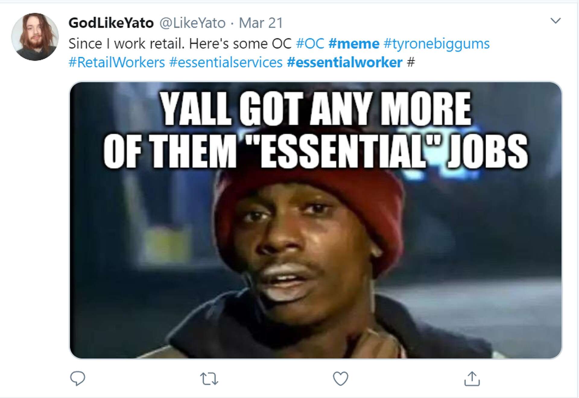 Hilarious memes that describe essential worker life