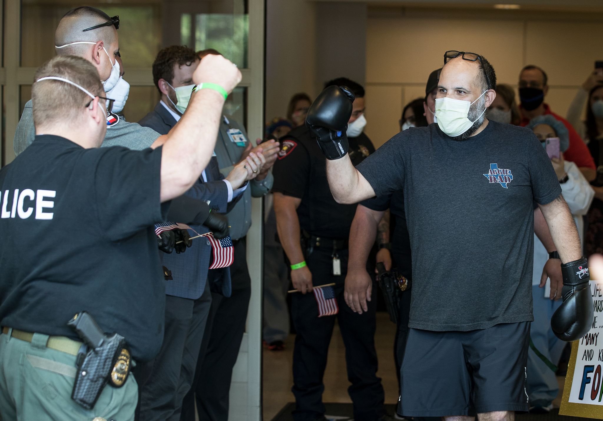 His near-death experience began after the Houston rodeo. Weeks later ...