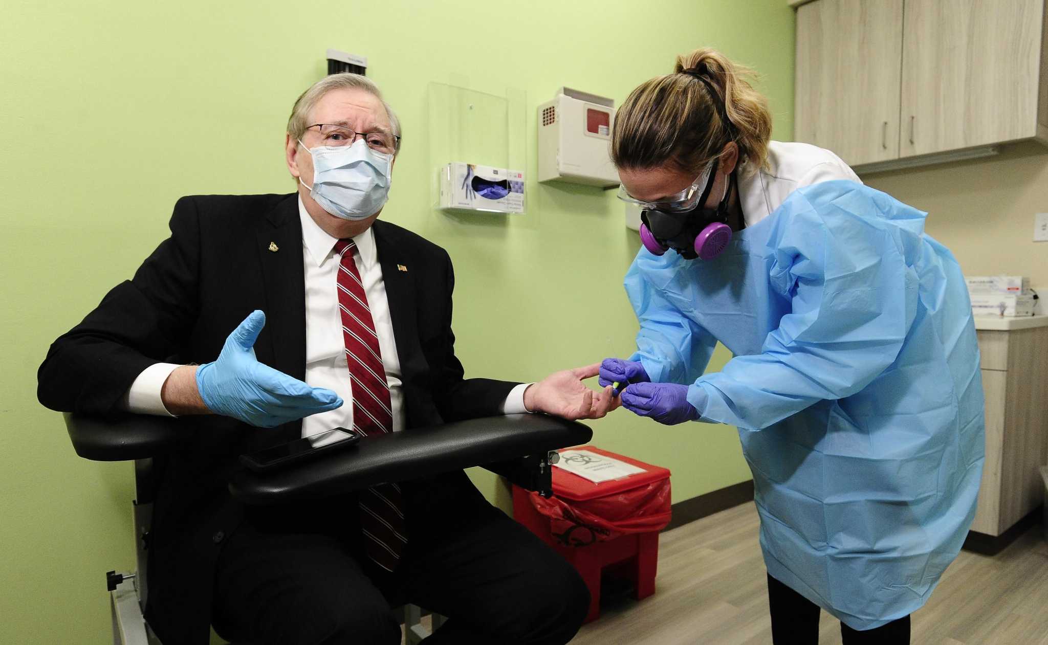 Stamford first responders are being administered fingerstick ...