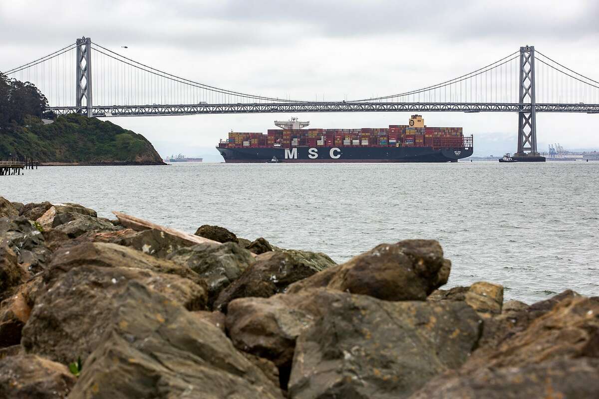 MSC Anna is the largest container ship ever to visit the Port of Oakland