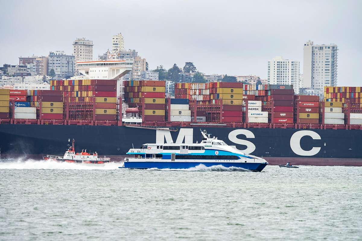 MSC Anna is the largest container ship ever to visit the Port of Oakland