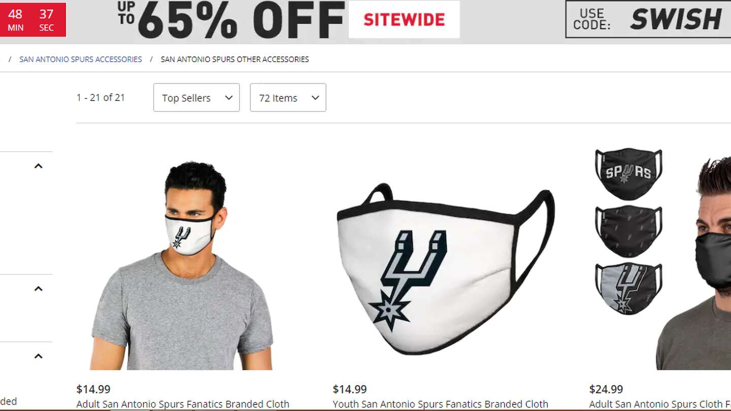 Sales from new Spurs face coverings benefit groups like the San Antonio ...