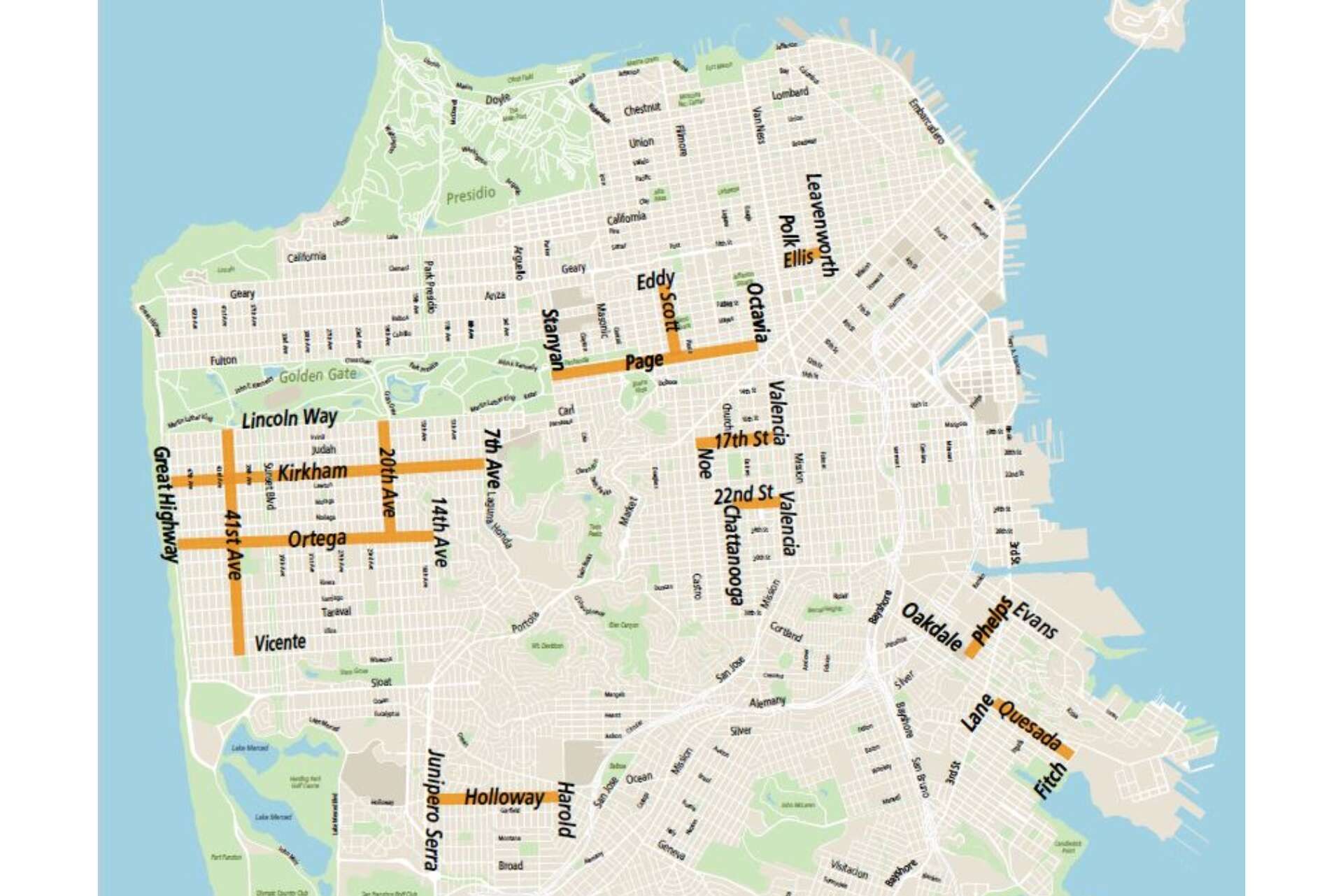 San Francisco is closing these streets to help with social distancing