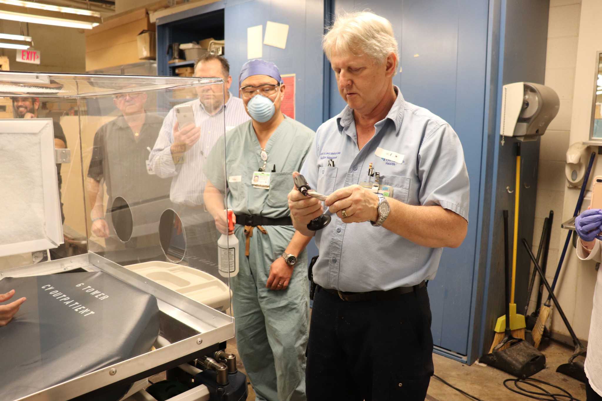 How a Houston hospital’s carpenter used sneeze-guard leftovers to ...