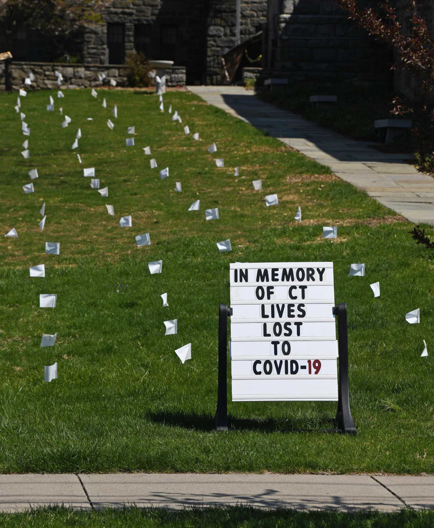 Photos: Flags fly in Old Greenwich in memory of lives lost to coronavirus