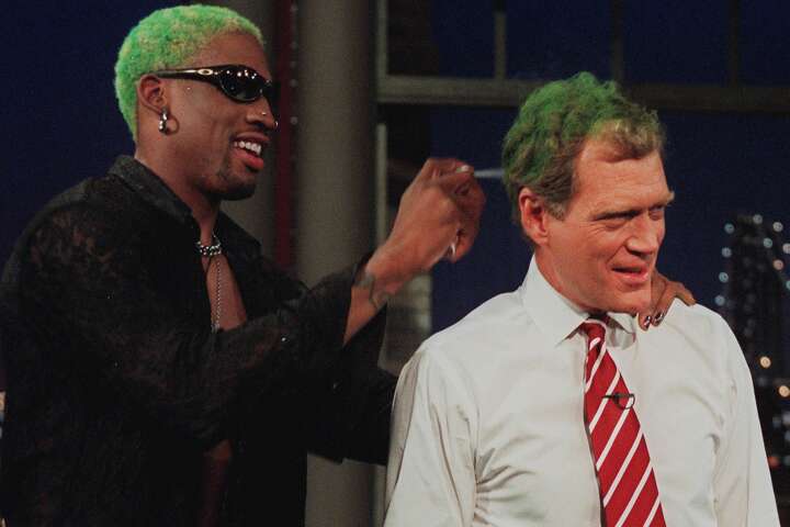 The many hair designs of Dennis Rodman