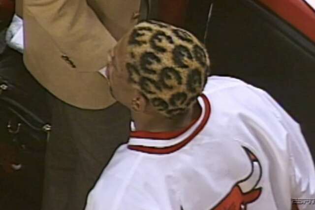 The many hair designs of Dennis Rodman