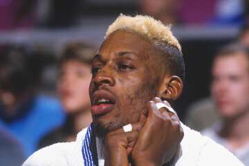 The many hair designs of Dennis Rodman