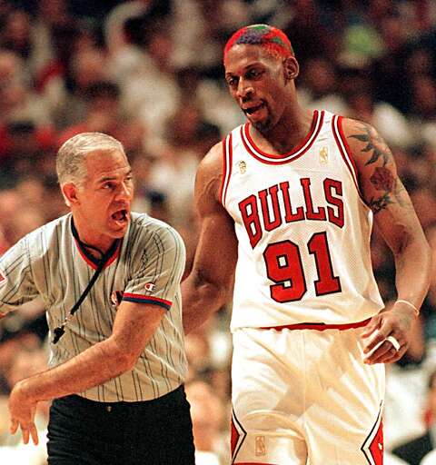 The many hair designs of Dennis Rodman