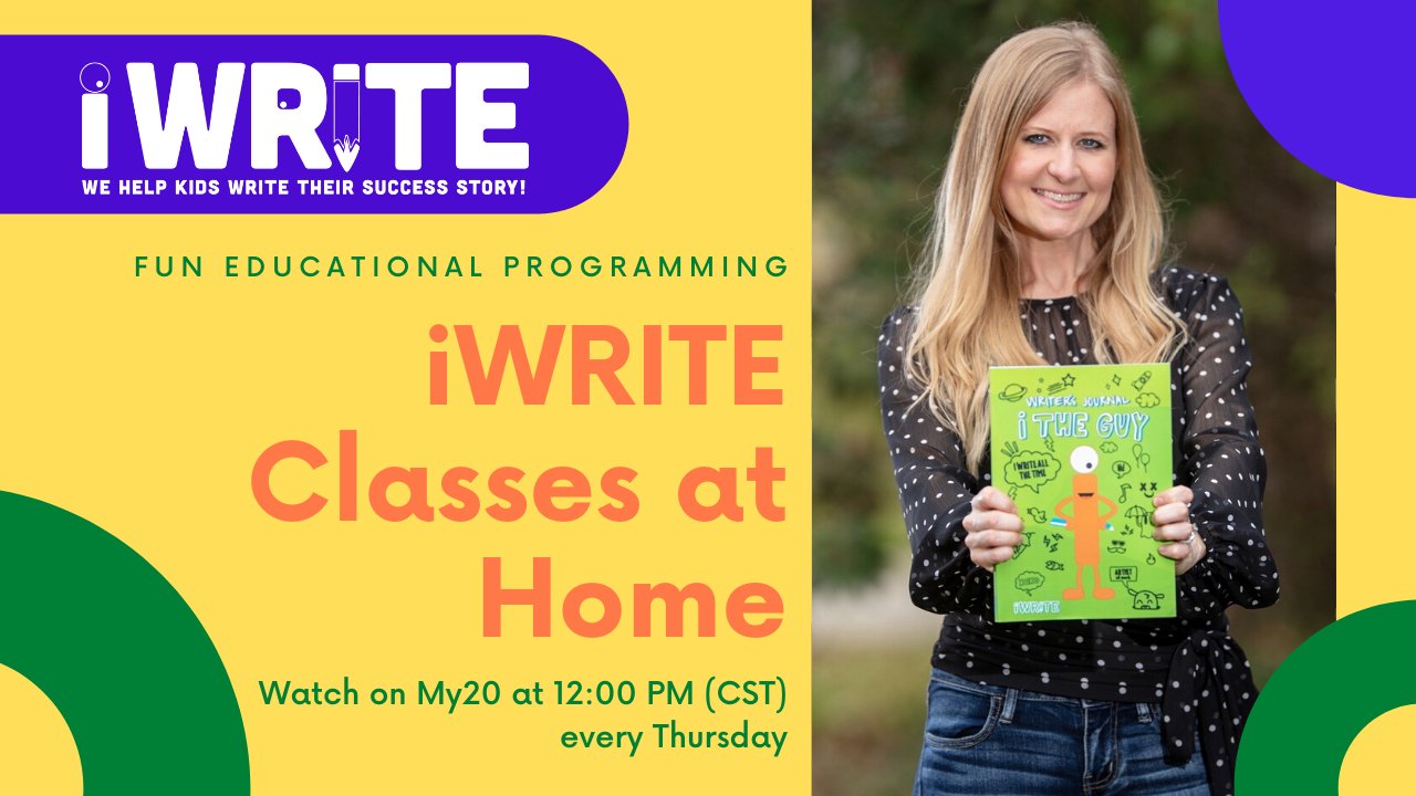 Houston-based iWrite writing program for kids airs 12 pm. Thursdays on My20