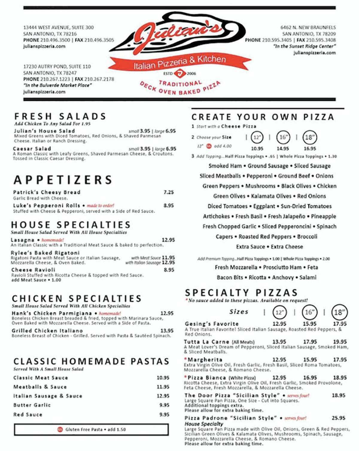 52 Weeks of Pizza: Julian’s Italian Pizzeria & Kitchen pizza restaurant ...