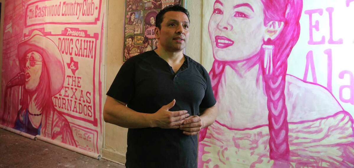 Artist David Blancas restoring West Side San Antonio mural ‘La Musica ...