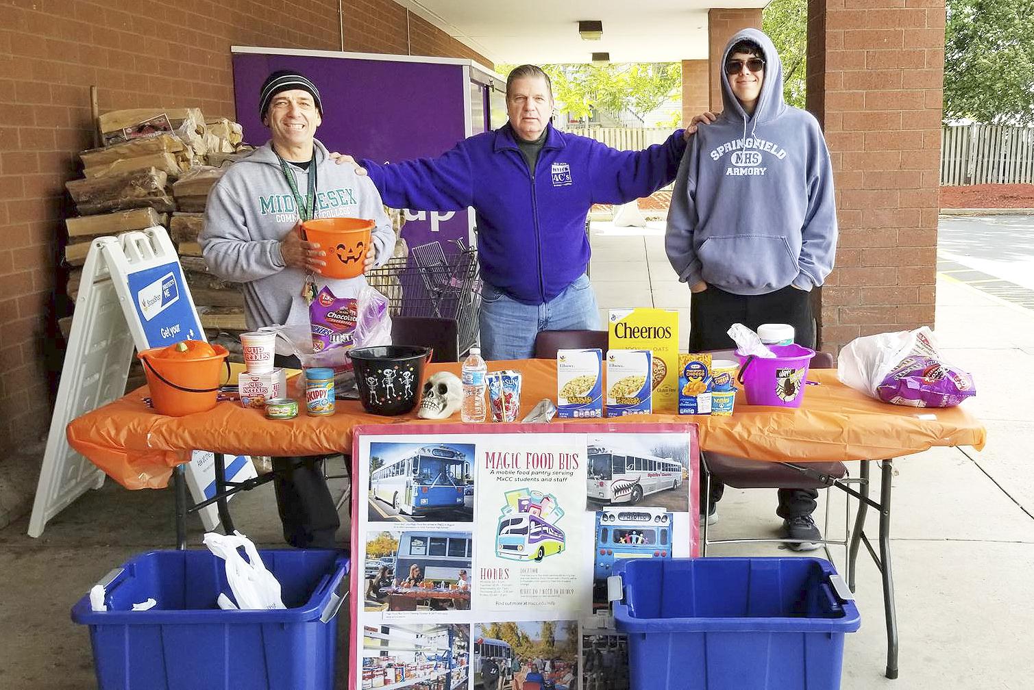 Middlesex Community College Magic Food Bus pantry partners with Stop & Shop