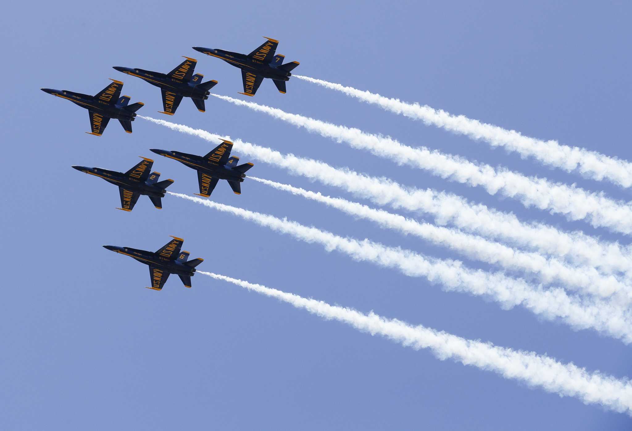Staff photos from the Blue Angels flyover