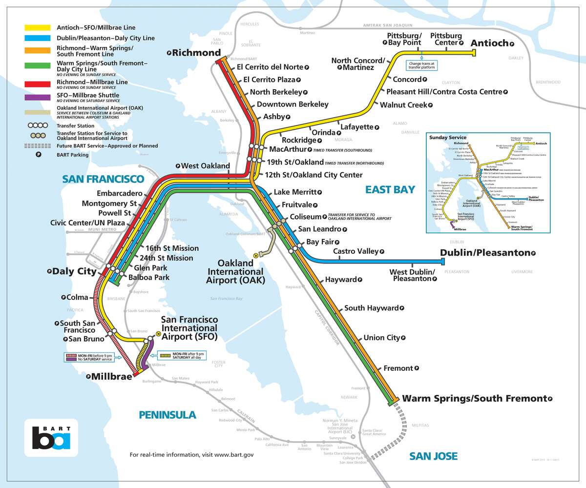 BART Unveils A New System Map Here s What s Changed BART Unveils A New System Map Here s What s Changed