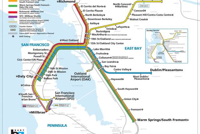 BART unveils a new system map. Here's what's changed.