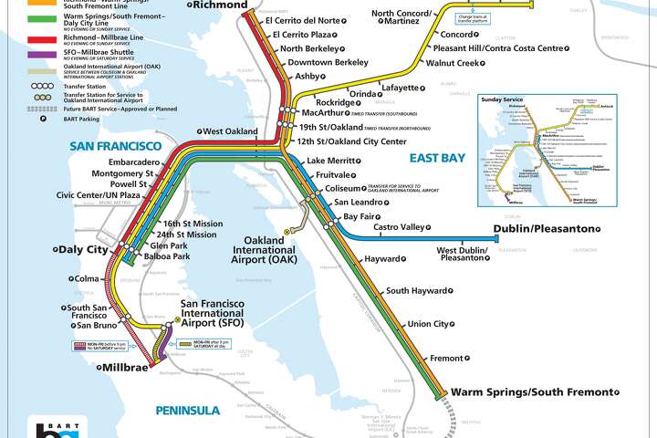 BART unveils a new system map. Here's what's changed.