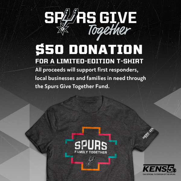 Spurs release limited-edition T-shirt to raise money for COVID-19 relief