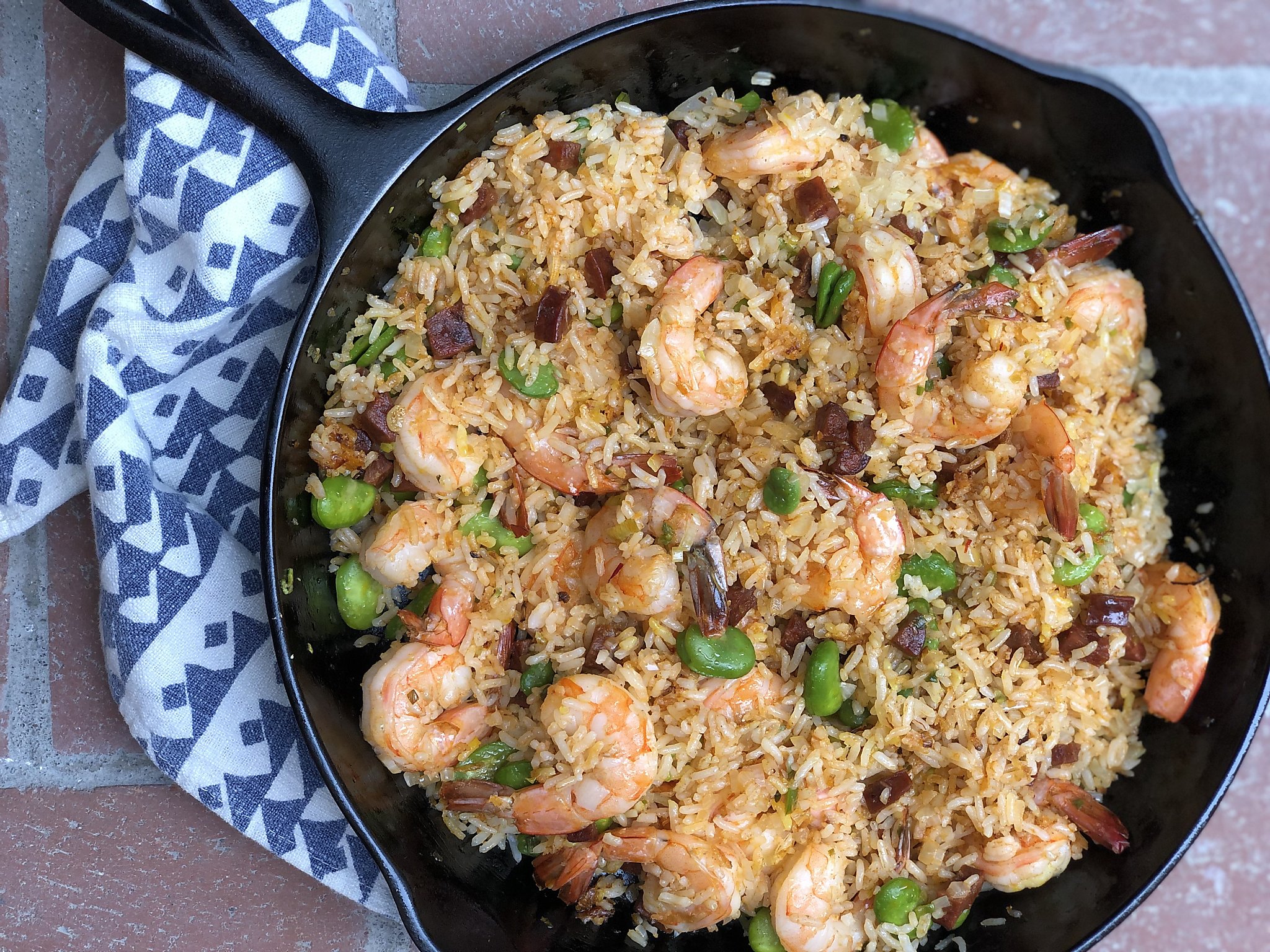 For pandemic-era cooking, paella fried rice is the ultimate hybrid