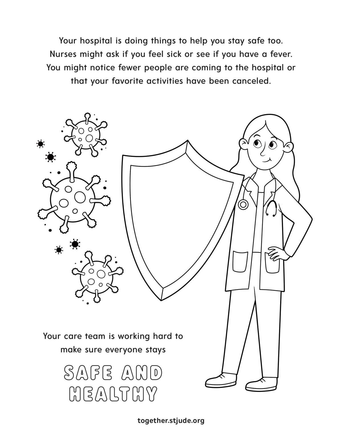 St. Jude creates "Learn About Coronavirus" coloring book for children