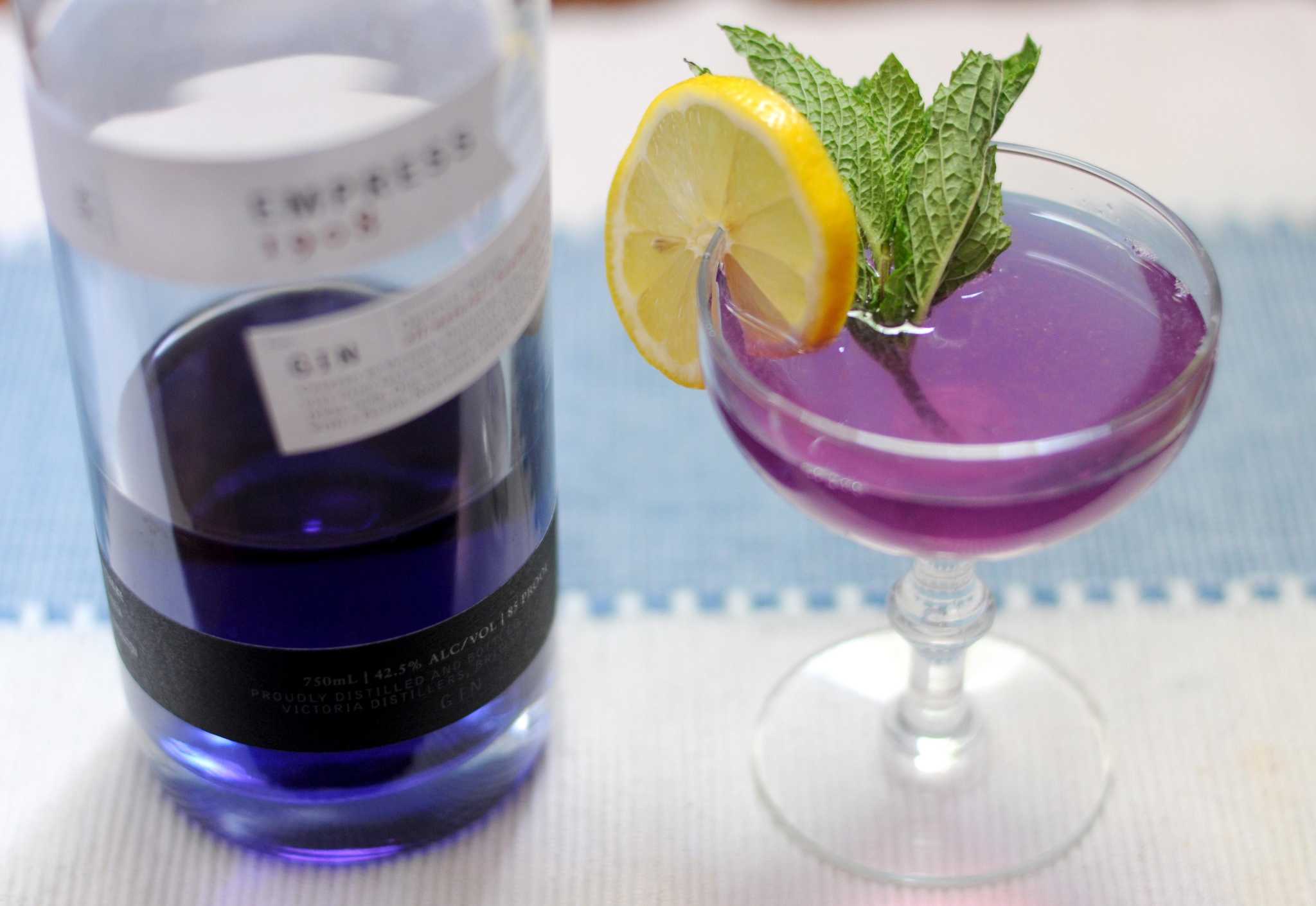 Empress 1908 Gin a colorful addition to your home bar