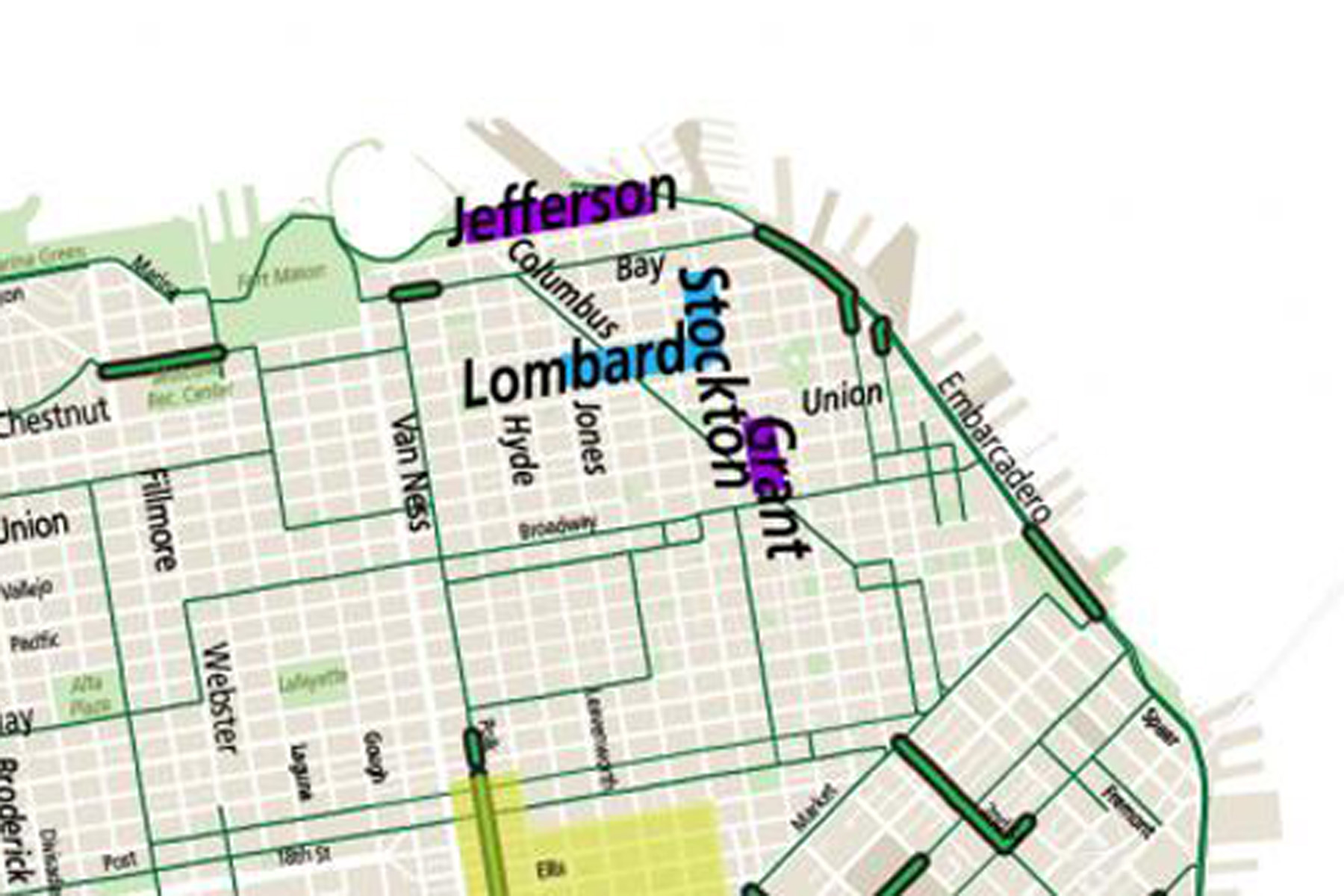 Lombard Street Map