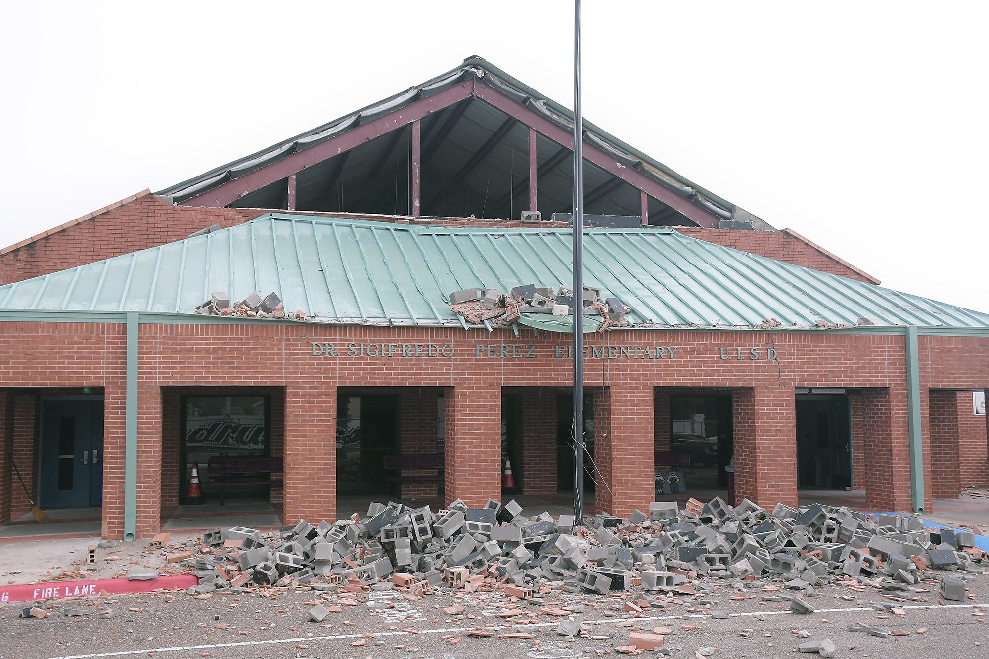 Laredo elementary school heavily damaged as storm hits Gateway City