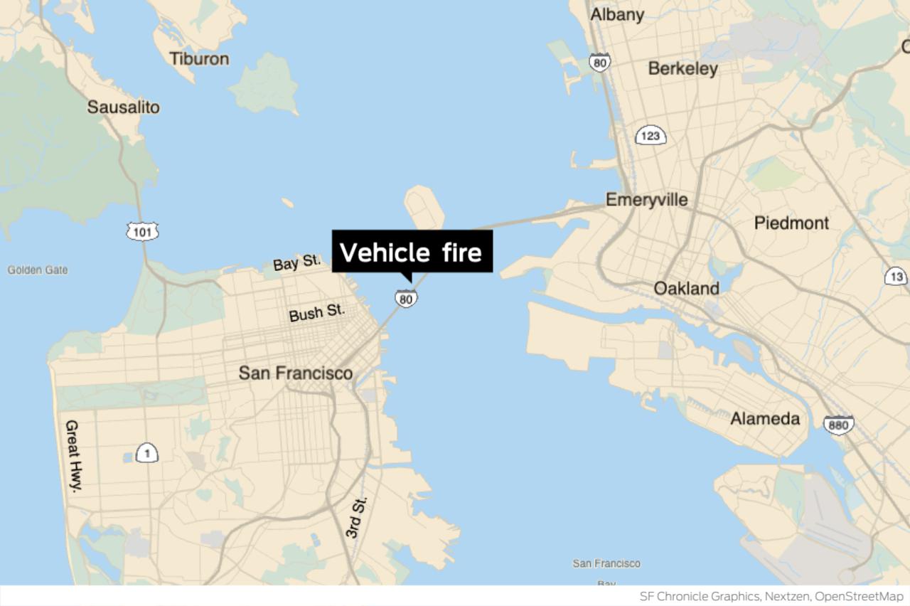 Vehicle fire slows Bay Bridge traffic during morning commute