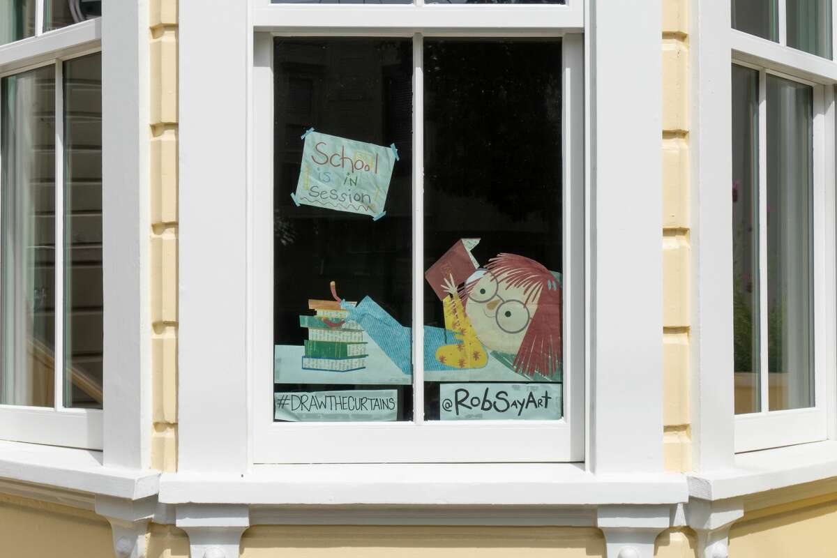 SF children’s book illustrator turns windows into storybook scenes