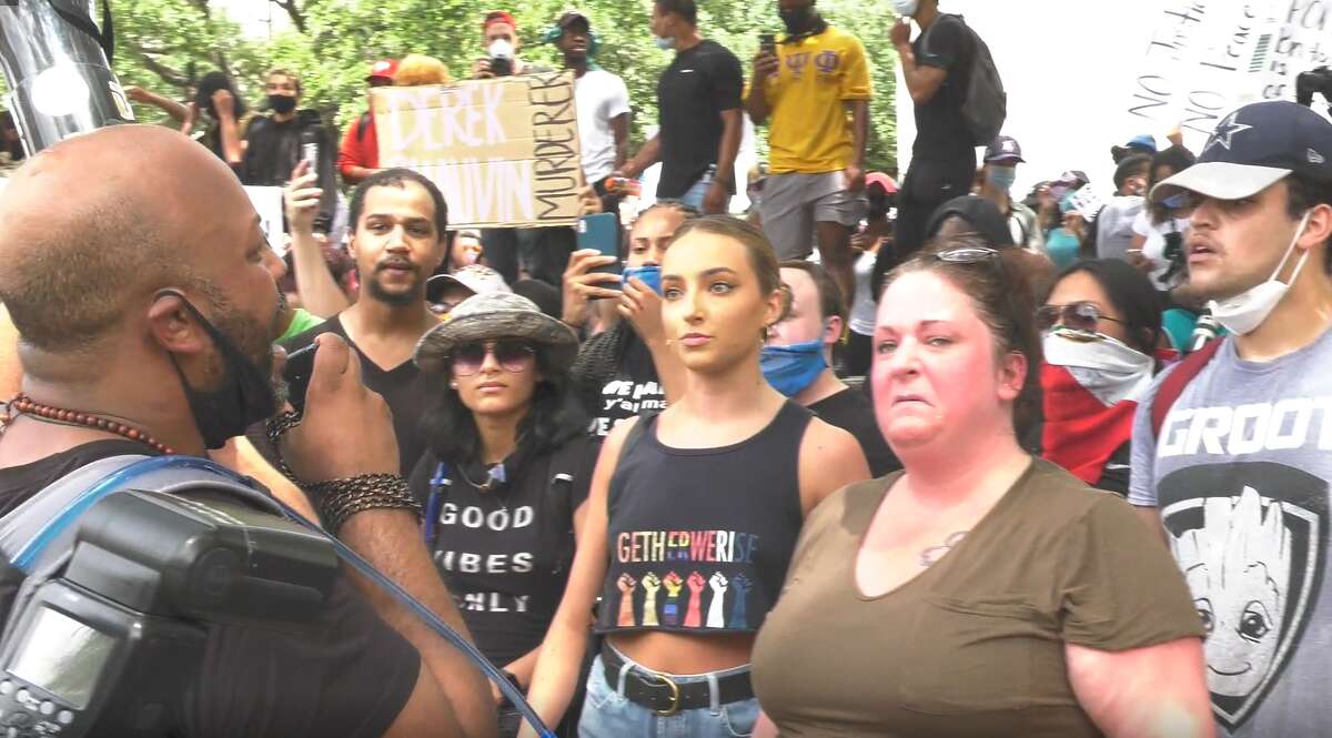 Fight breaks out, protesters enter roadways during Houston rally over ...