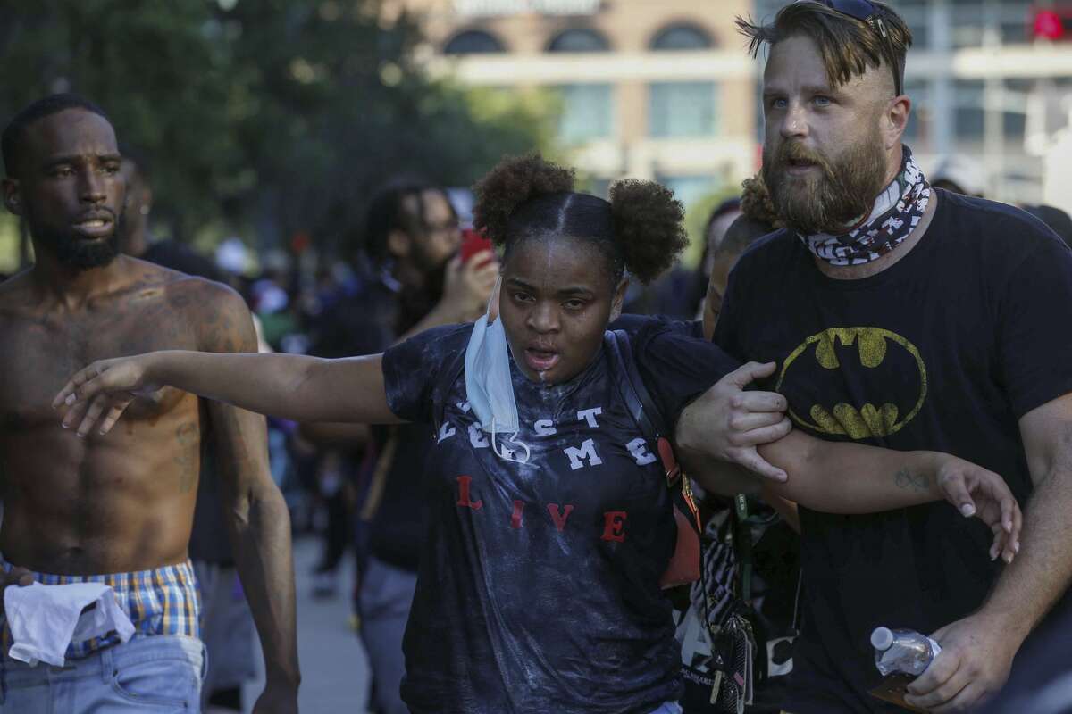 Houston PD arrests more than 200 after downtown rally for George Floyd