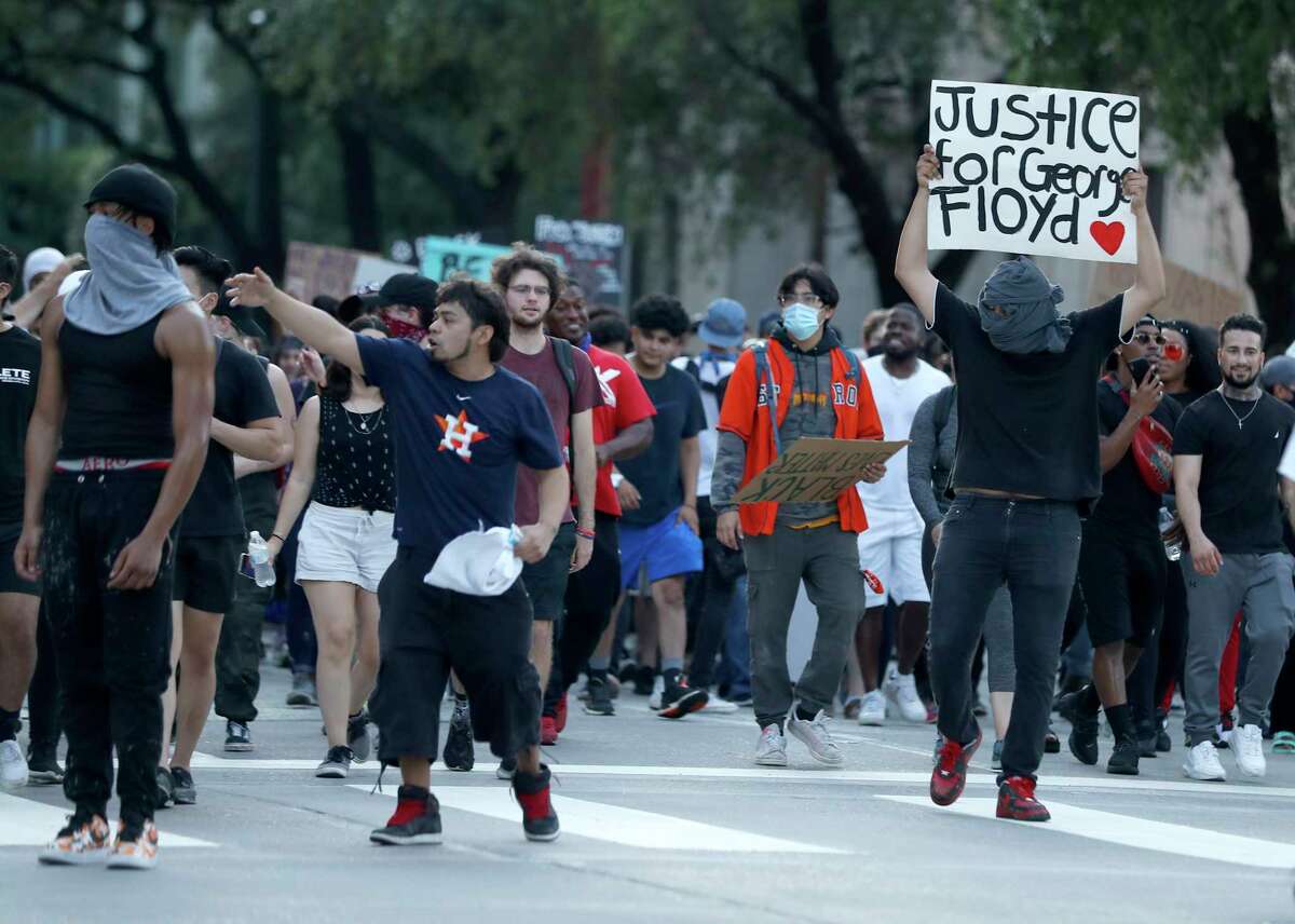 Houston PD arrests more than 200 after downtown rally for George Floyd