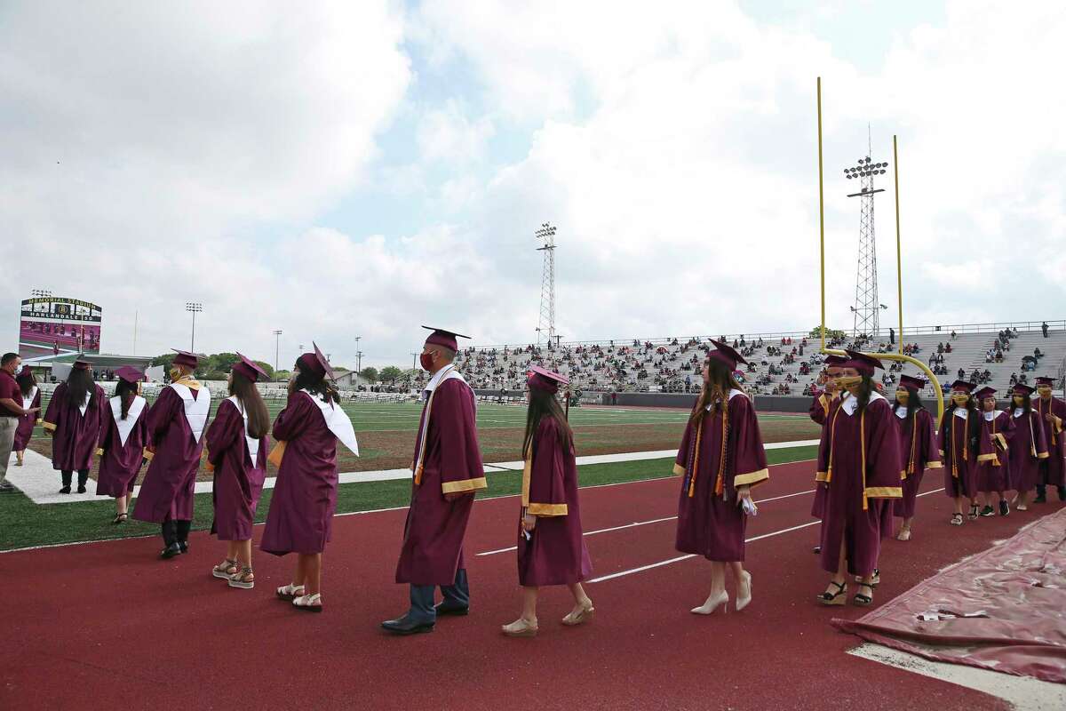 San Antonio’s Harlandale ISD is holding graduations — outdoors, with ...