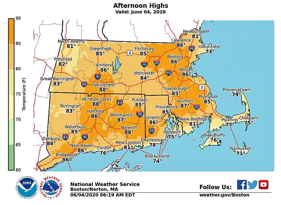 Summerlike temperatures to soar into the 80s