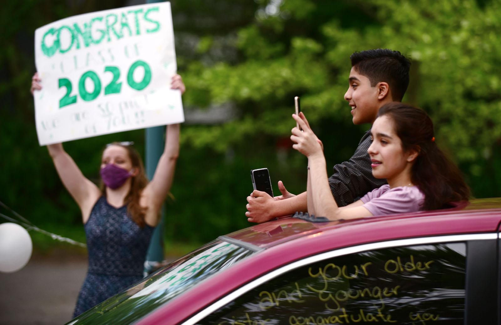 Photos: Norwalk middle schools celebrate graduation with drive-through ...