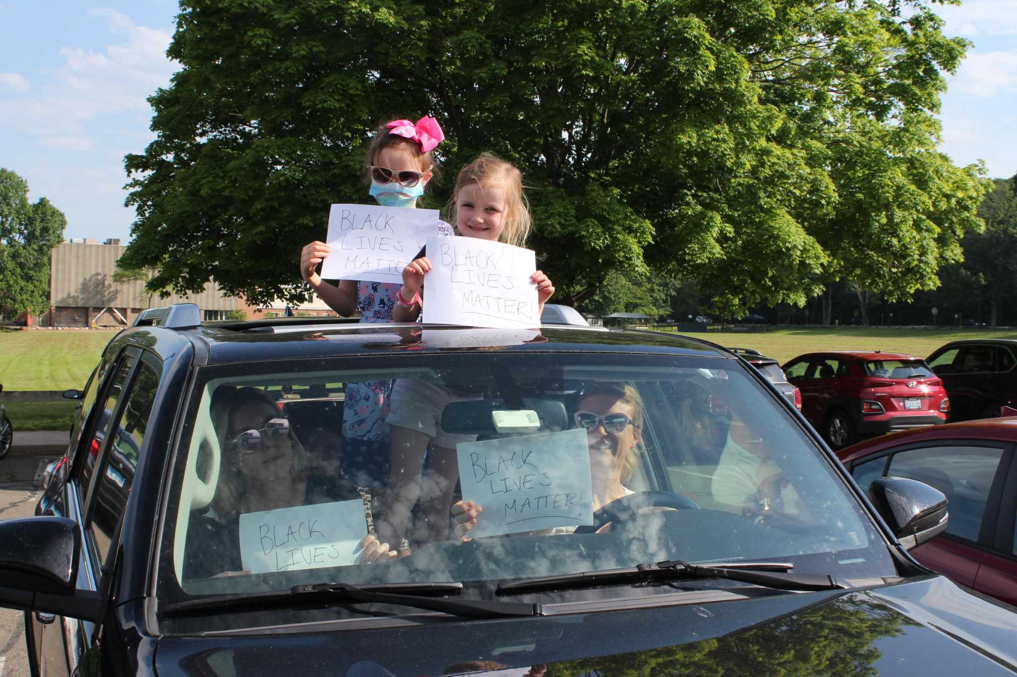 Thousands march in New Canaan for Justice for George Floyd