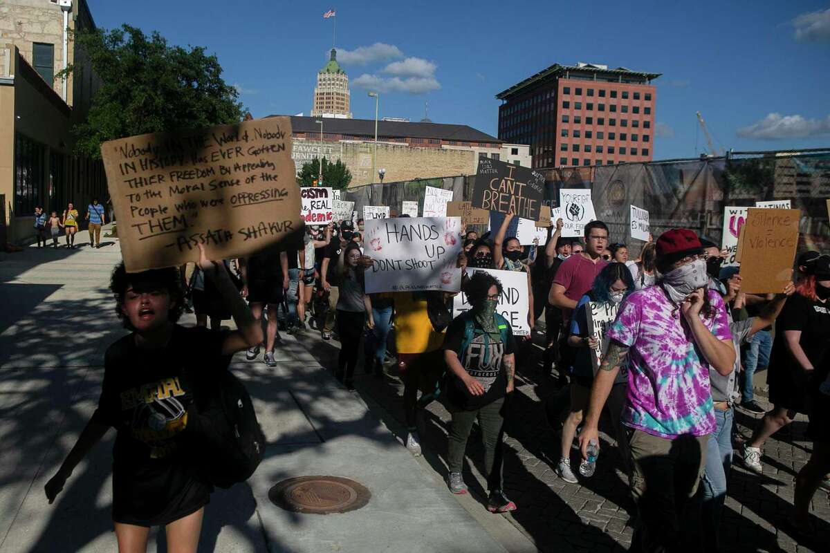 Daily San Antonio rallies protesting police violence acquire focus, agenda