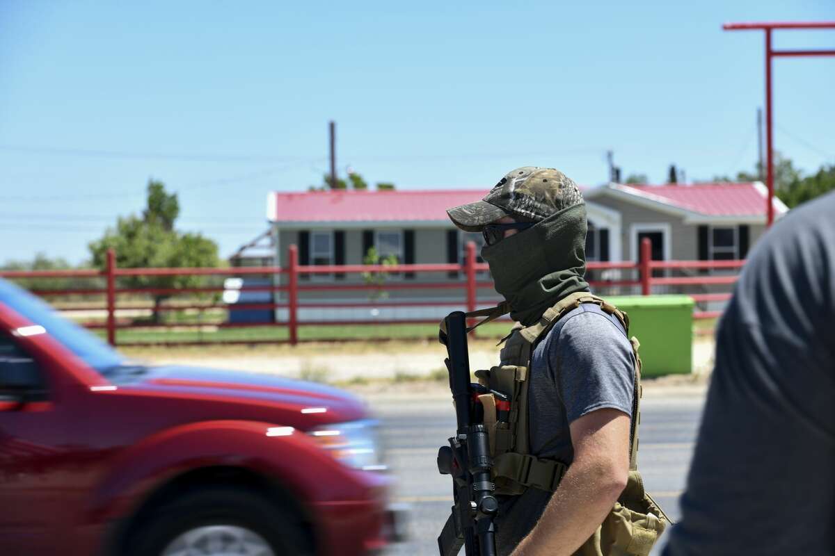 Scenes from the Open Carry Texas protest in Odessa
