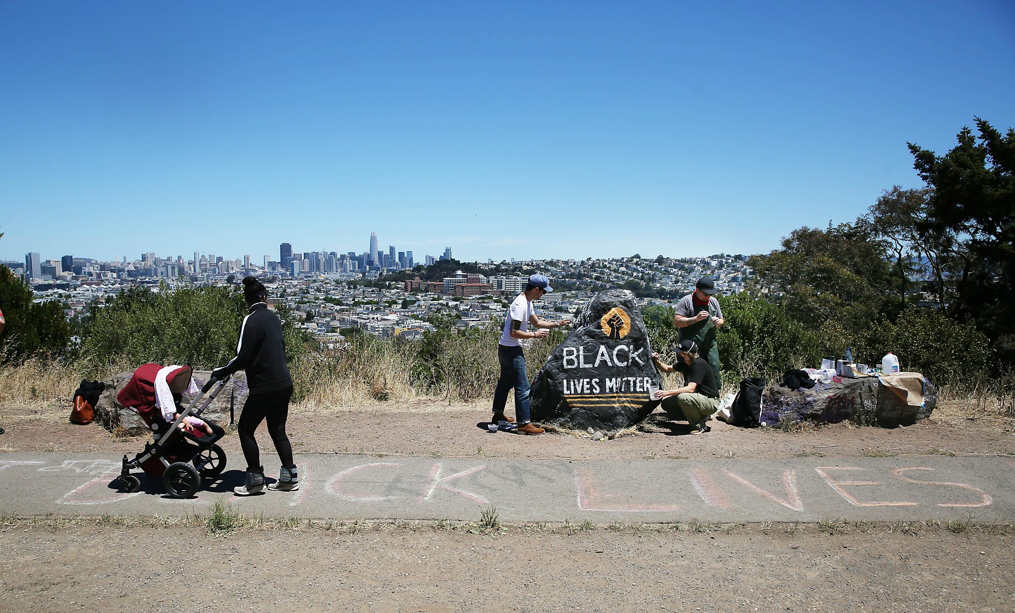 Not everyone in SF is woke: ‘Black Lives Matter’ message on Bernal ...