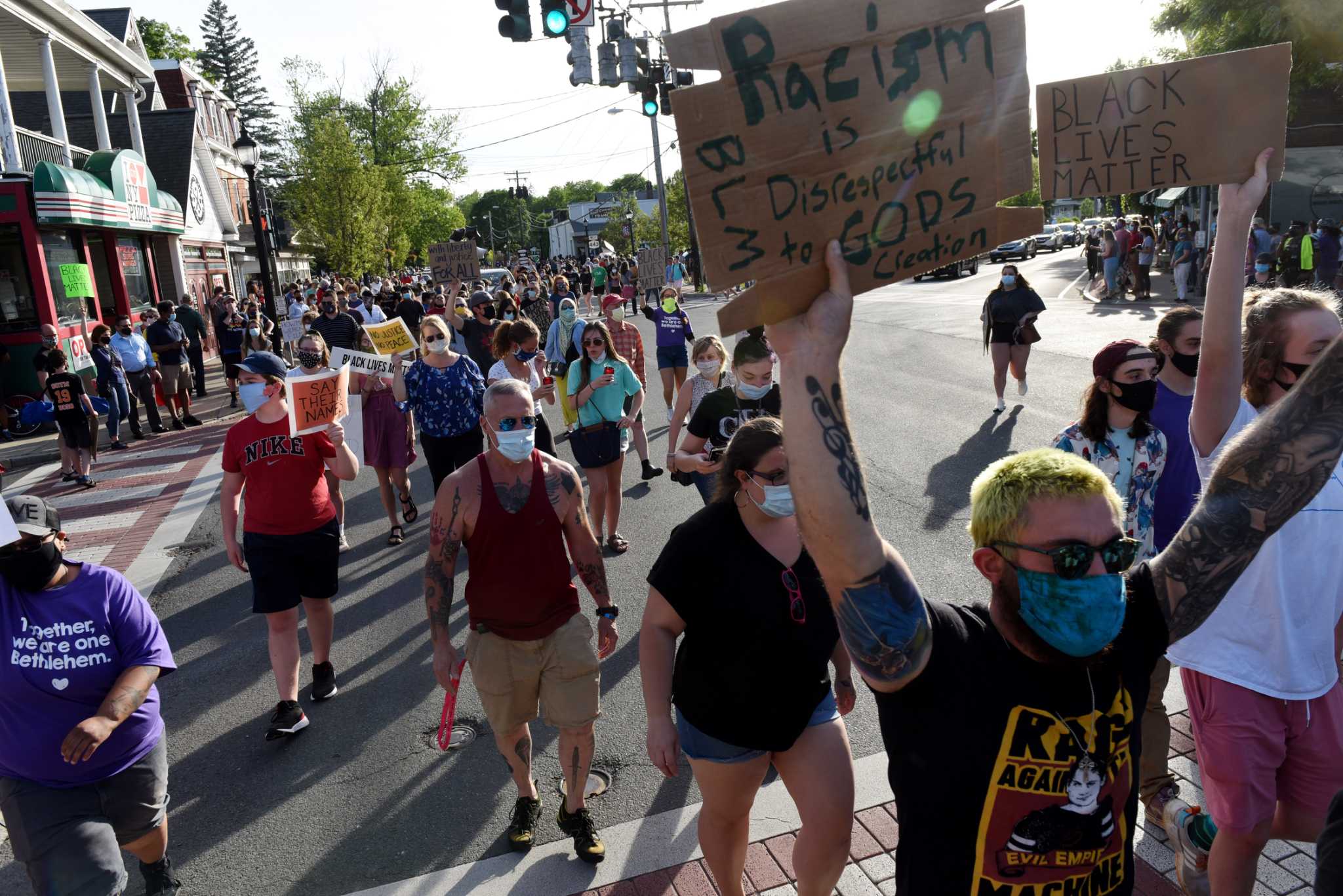 Rally held at Delmar's Four Corners
