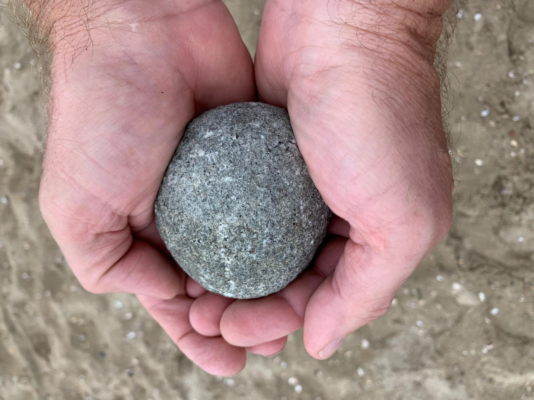 Madison man finds ancient ‘mysterious’ stone at Hammonasset