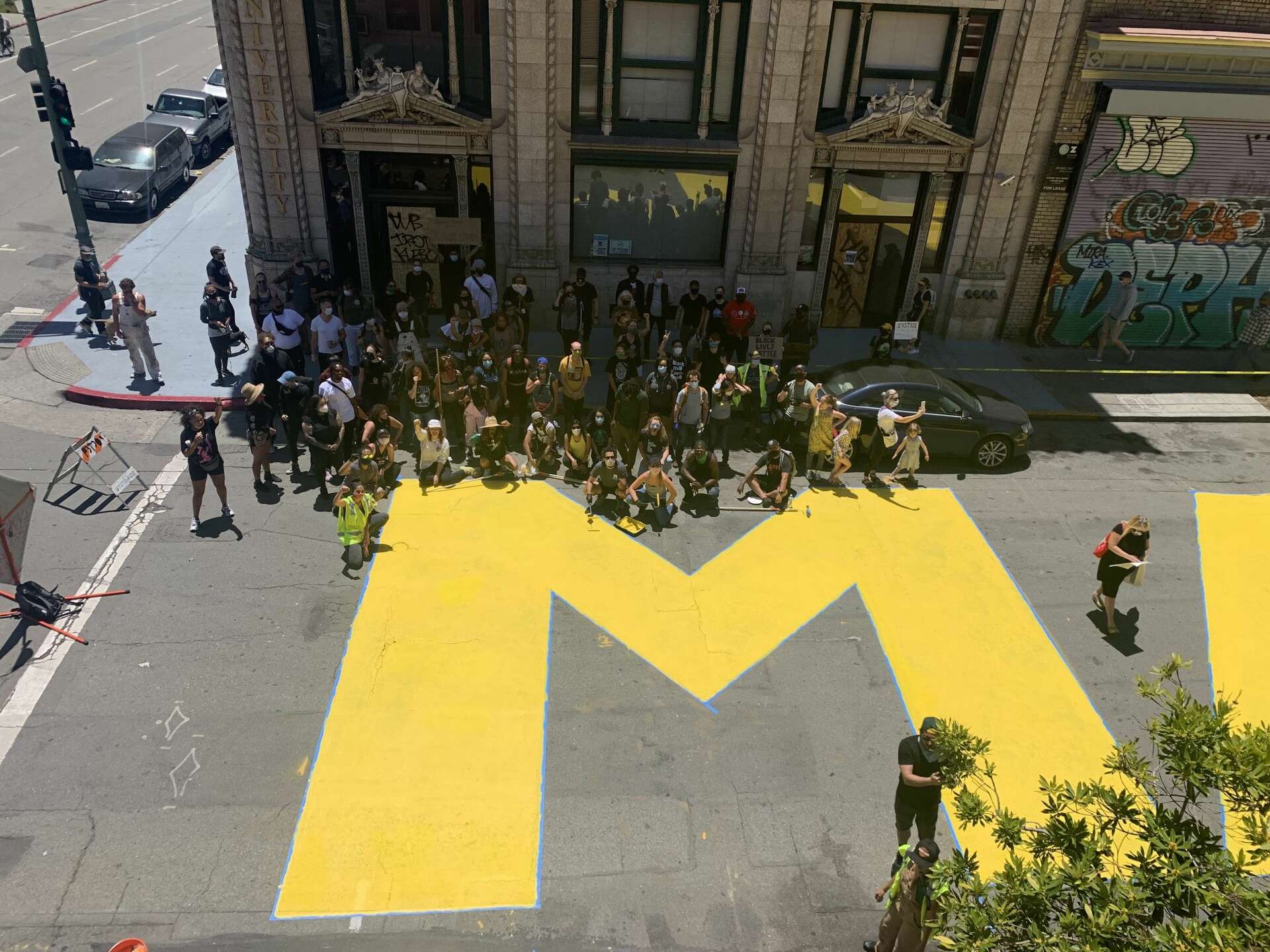 The 'Black Lives Matter' mural spanning three blocks in Oakland almost ...