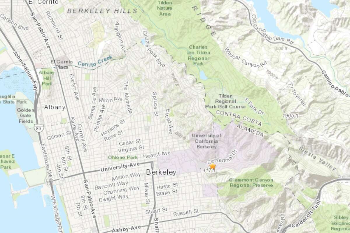 Small earthquake strikes under UC Berkeley campus