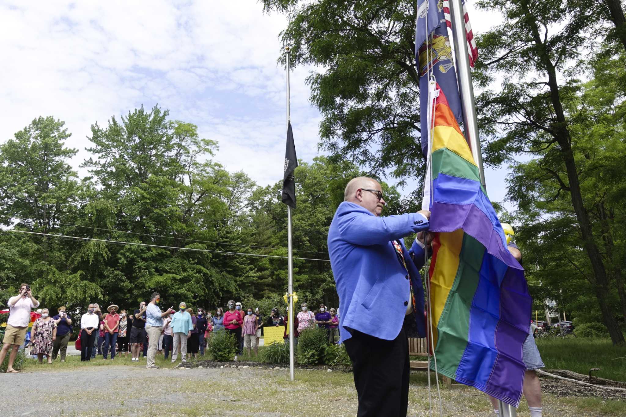 Milton officials ban hoisting pride flag on town property