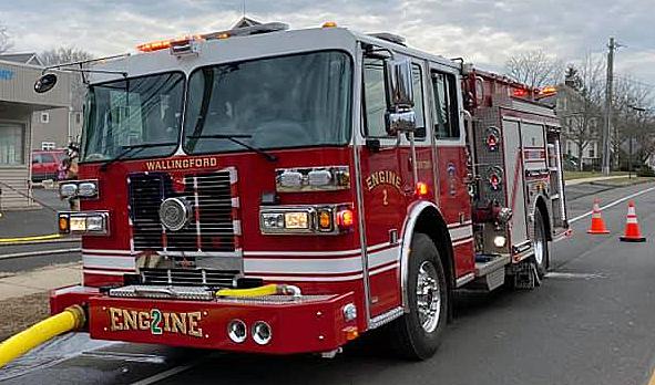 Smoke billowed around Tri-State Tire in Wallingford during fire