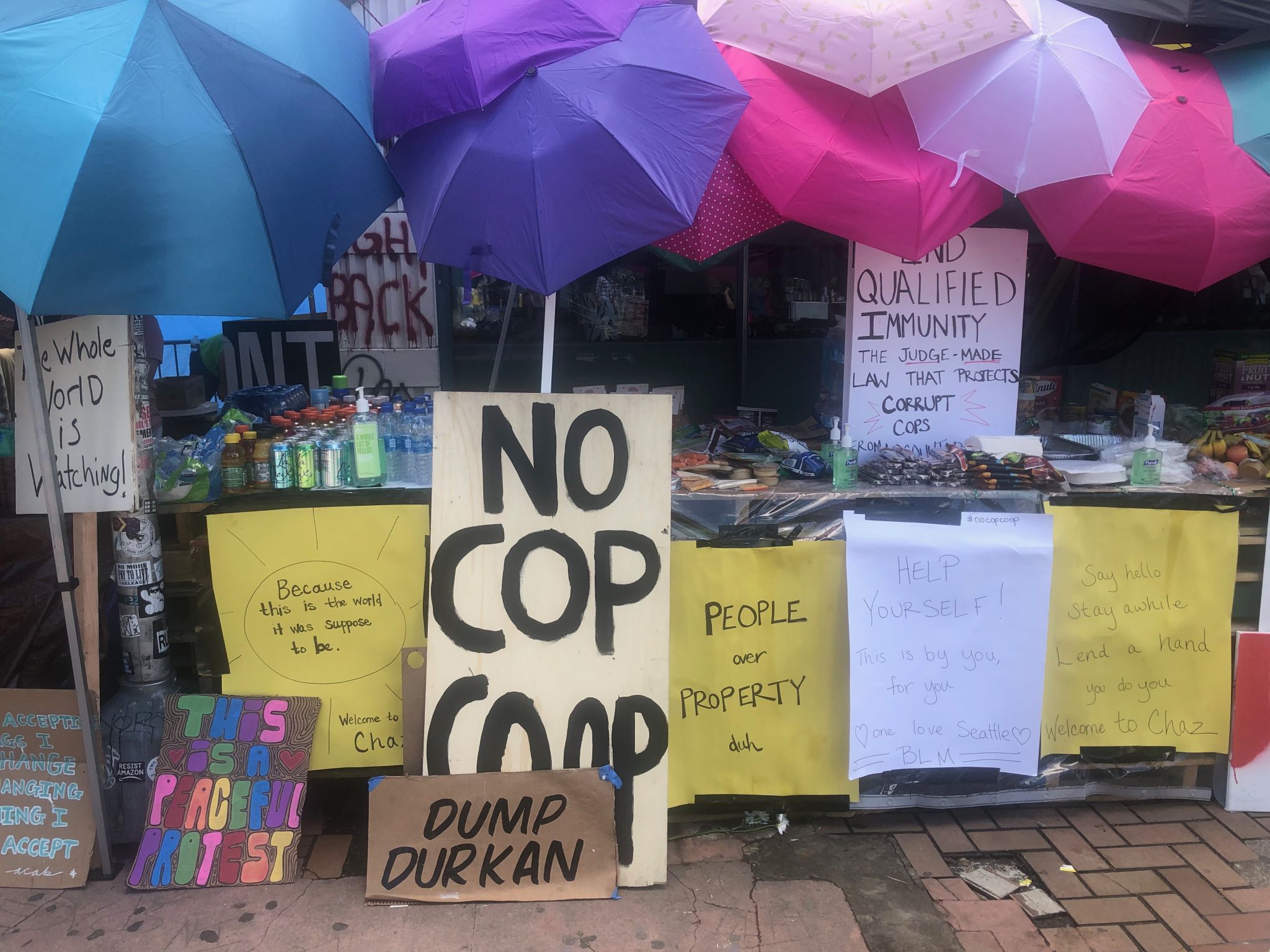 In the new Capitol Hill Autonomous Zone, protesters come together to ...