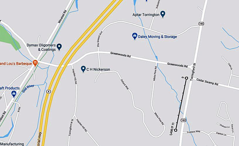 Drainage work to close part of Route 183 this weekend