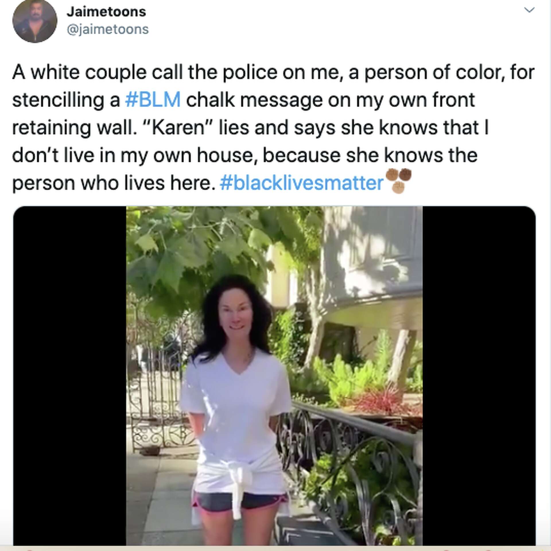 Husband of woman who confronted neighbor for BLM message fired from SF ...