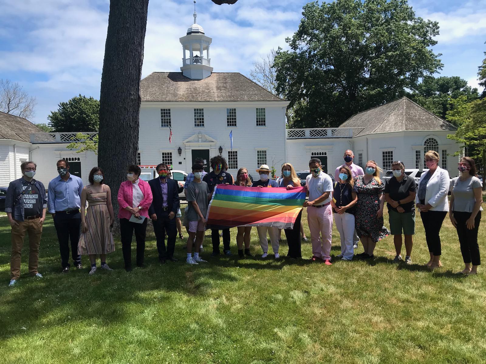 Fairfield: Rainbow flag raised over town hall for Pride Month